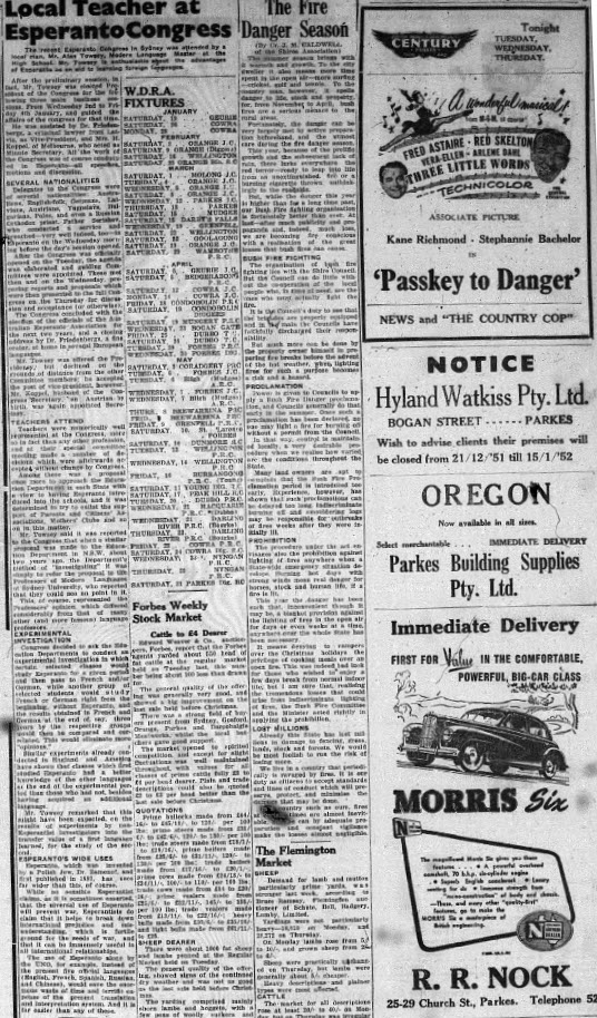 A Look Back At… The Summer of 1952 | History Parkes